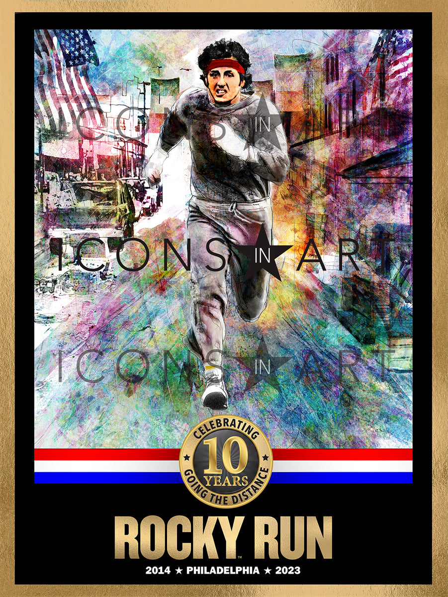 ROCKY RUN 10 YEAR ANNIVERSARY POSTER! ALMOST SOLD OUT!!! – Icons in Art