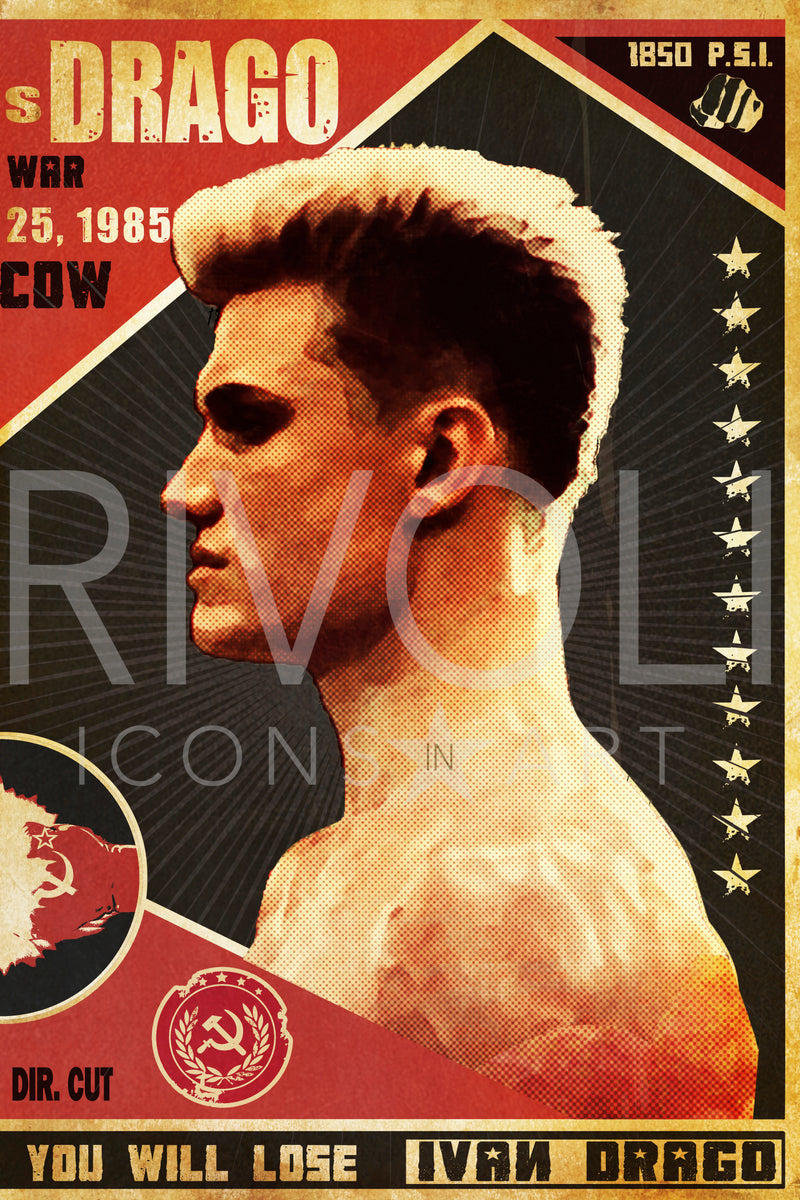ROCKY VS DRAGO - EAST – Icons in Art