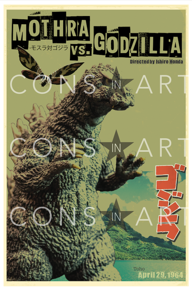 Poster Di Godzilla Contro Mothra